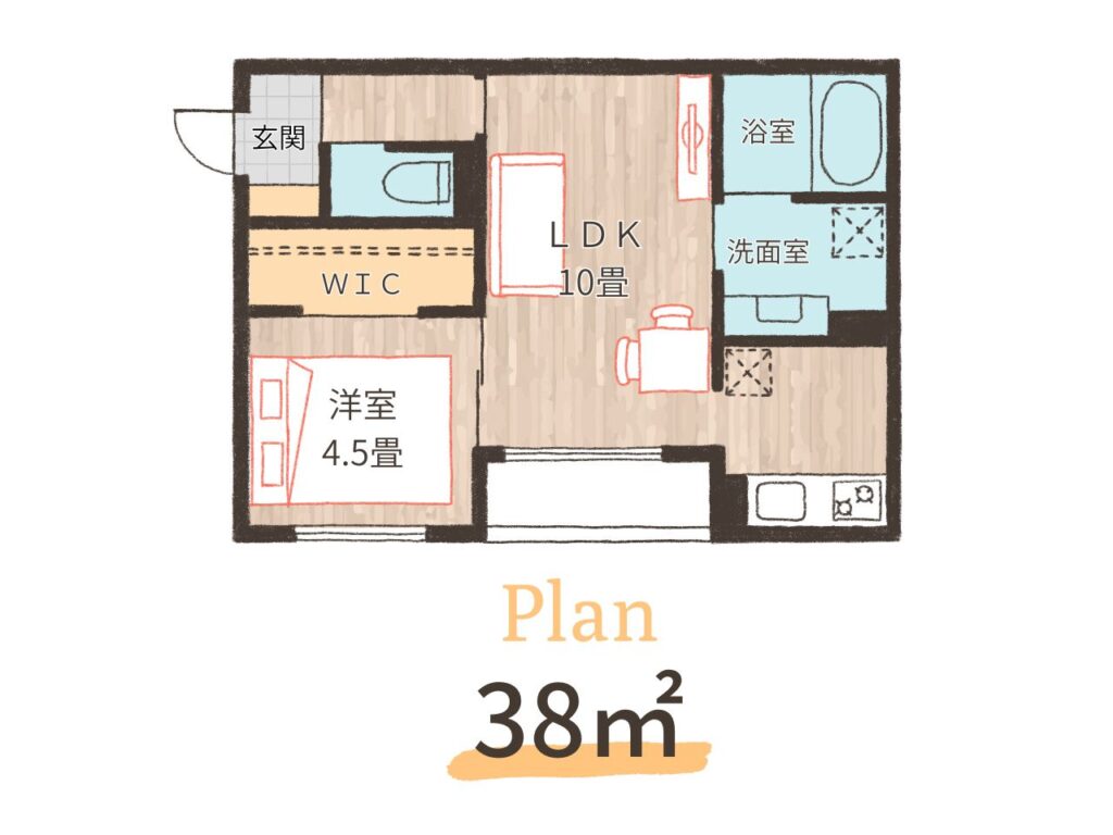 2人暮らしでも快適に住める1LDKの条件は？間取りの例と合わせて紹介
