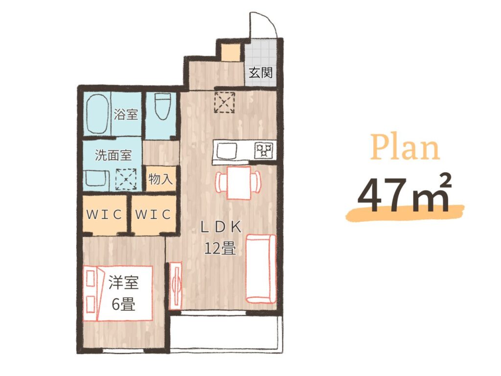 2人暮らしでも快適に住める1LDKの条件は？間取りの例と合わせて紹介